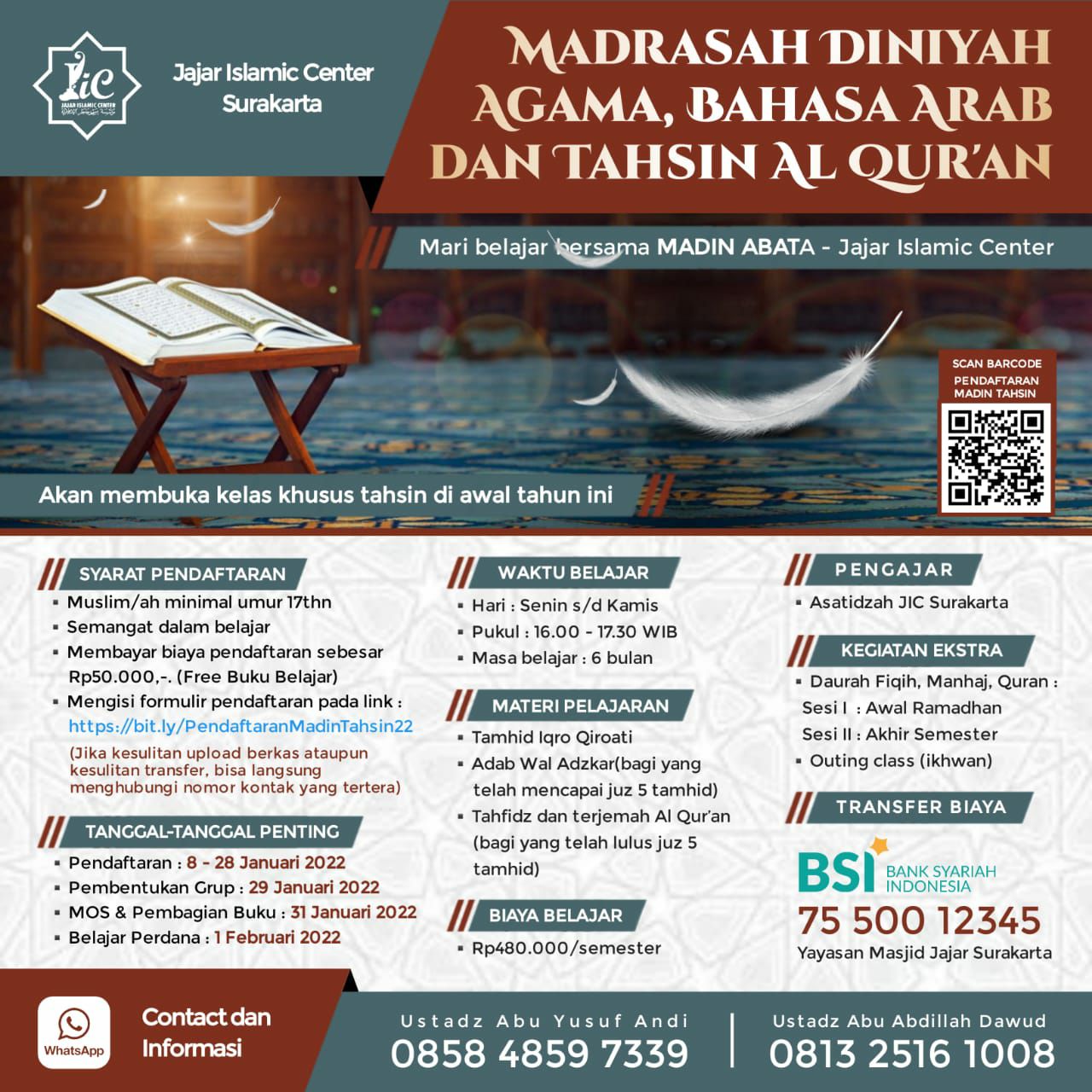 Madrasah Diniyah Abata | SekolahSunnah.com